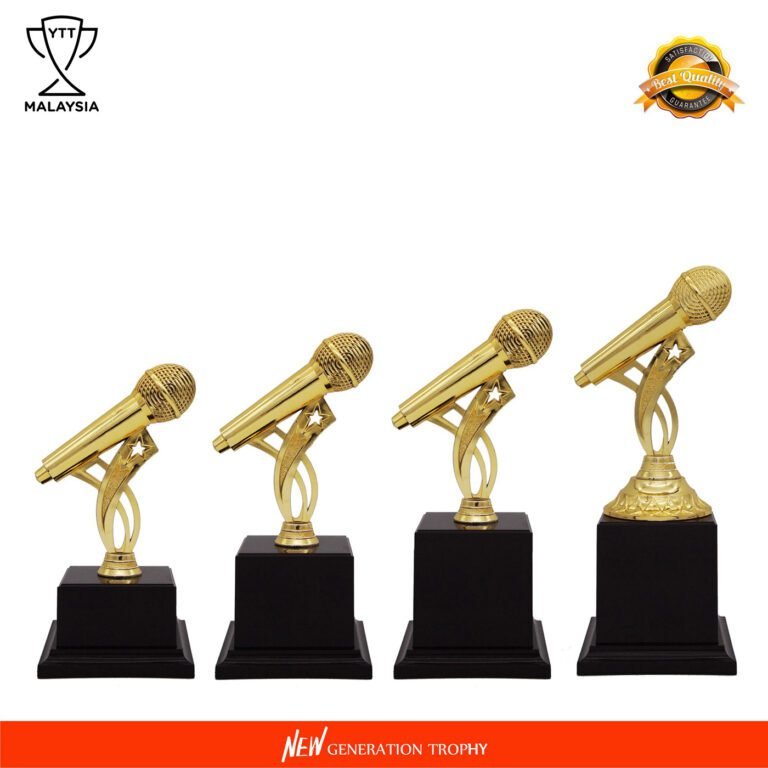 4242 Microphone Trophy | YTT Trophy | Trophy Supplier Malaysia