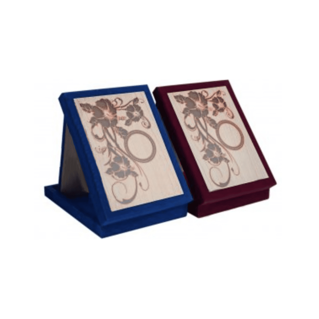 EP763 Velvet Box With Wood Stand | YTT Trophy | Trophy Supplier Malaysia